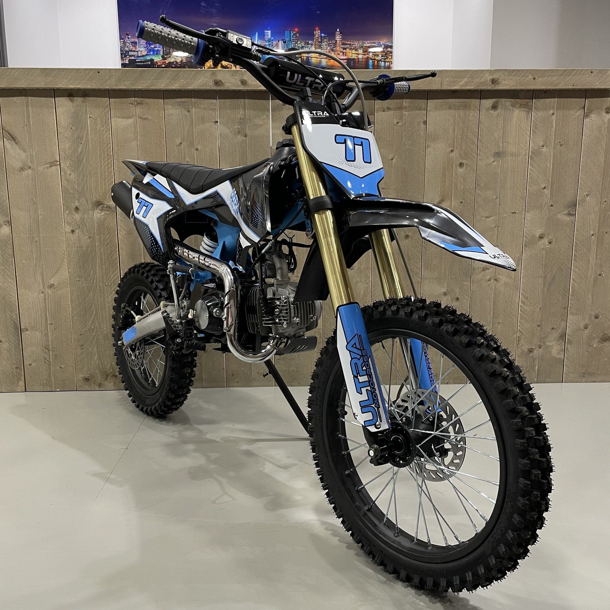 CarKiddo | Crosser 125cc PromaX 4-takt - Blauw