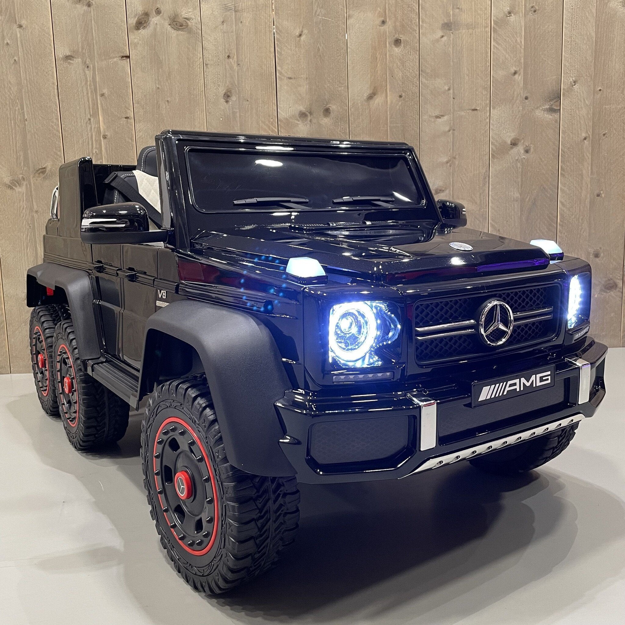 Mercedes G63 AMG 6x6 | Elektrische Kinderauto 1-persoons - Zwart